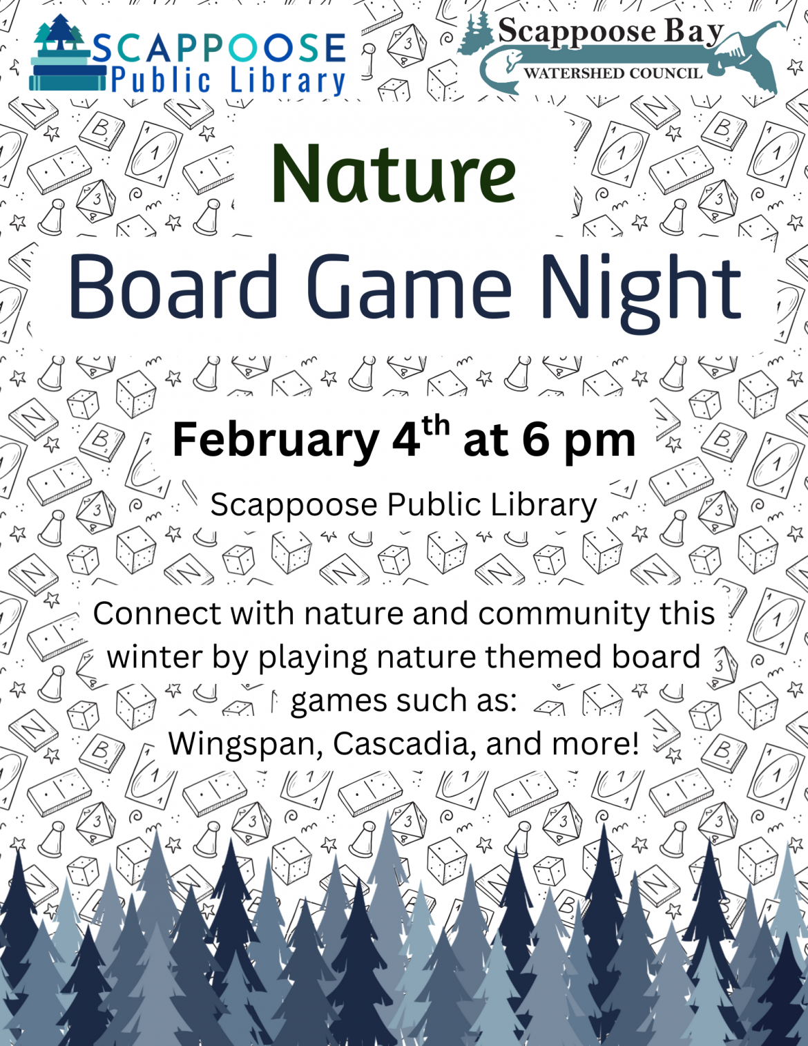 Nature Board Game Night - Scappoose Bay Watershed
