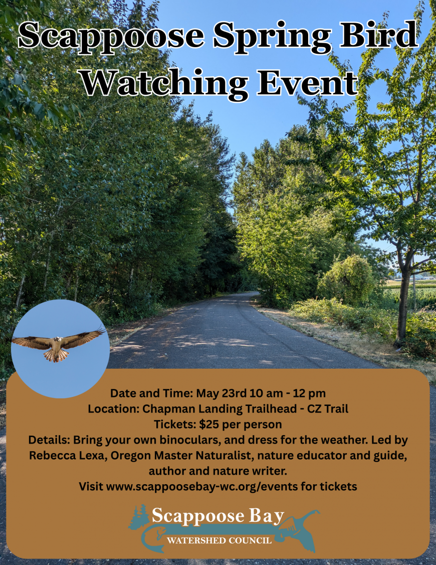 Scappoose Spring Bird Watching Event - Scappoose Bay Watershed